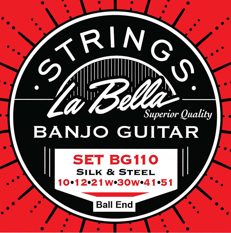 La Bella Acoustic Folk L-BG110-BE string set for 6-string | Reverb