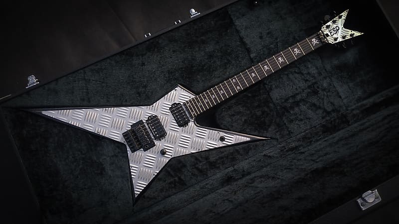 ESP AS-II Metal Plate (Anchang Star signature) Black/Checker | Reverb