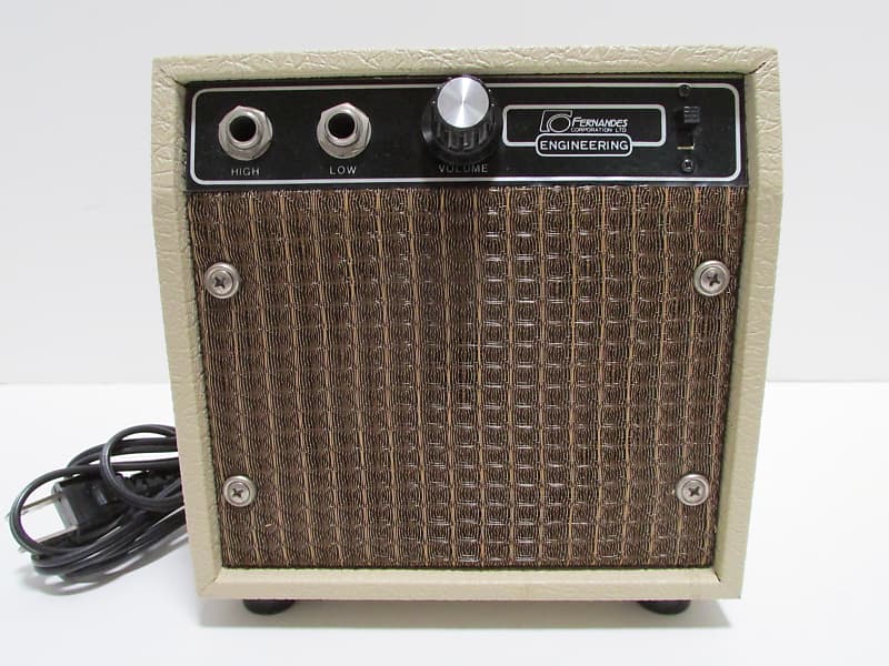 ca 1978 Fernandes Guitar Mini-Amplifier Creme Excellent Cond. | Reverb