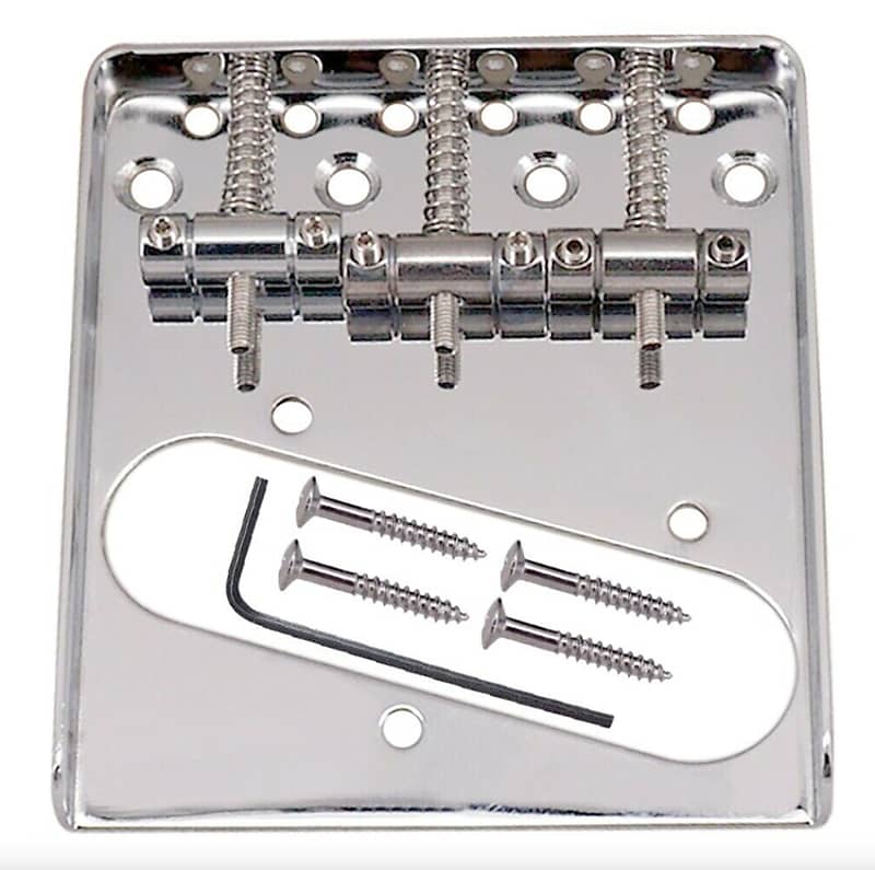 Chrome Tele Style Guitar Ashtray Bridge Base Plate | Reverb