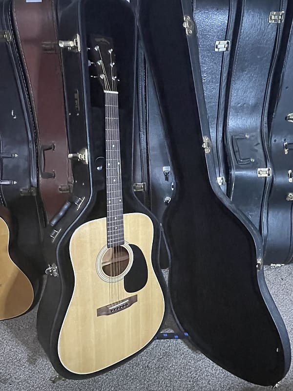 martin sigma dm-3 full size acoustic guitar with case | Reverb