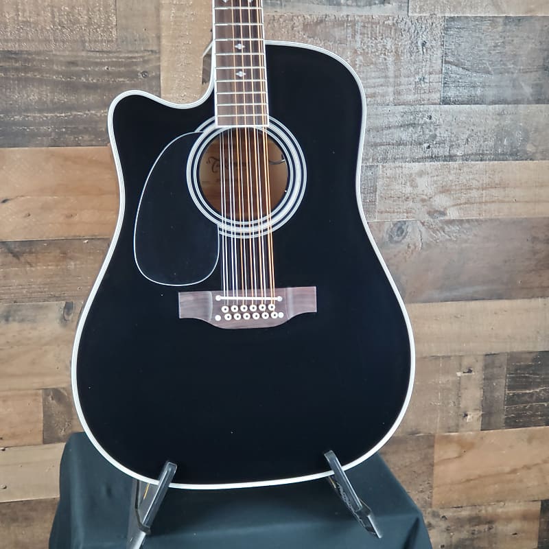 Takamine JEF381SC Left-handed, 12-string, Black, Softshell | Reverb
