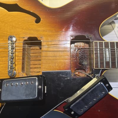 1966 Gibson Es 335 HUSK Wood Only Burst | Reverb