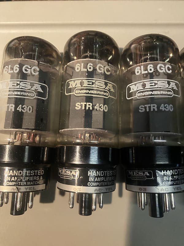 Mesa Boogie 6L6 Matched Set of 4 w/ 12ax7 2015 - Blk | Reverb