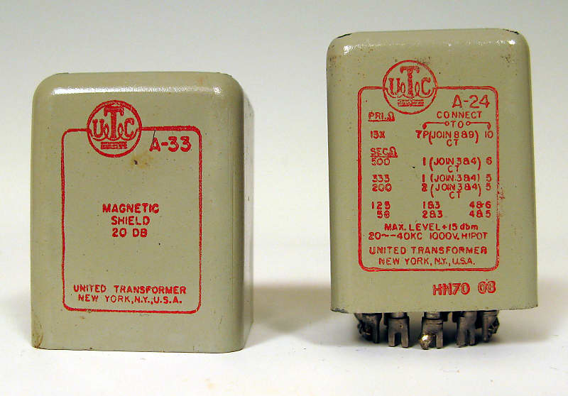 UTC A-24 Transformer UTC A-33 Magnetic Shield from API | Reverb