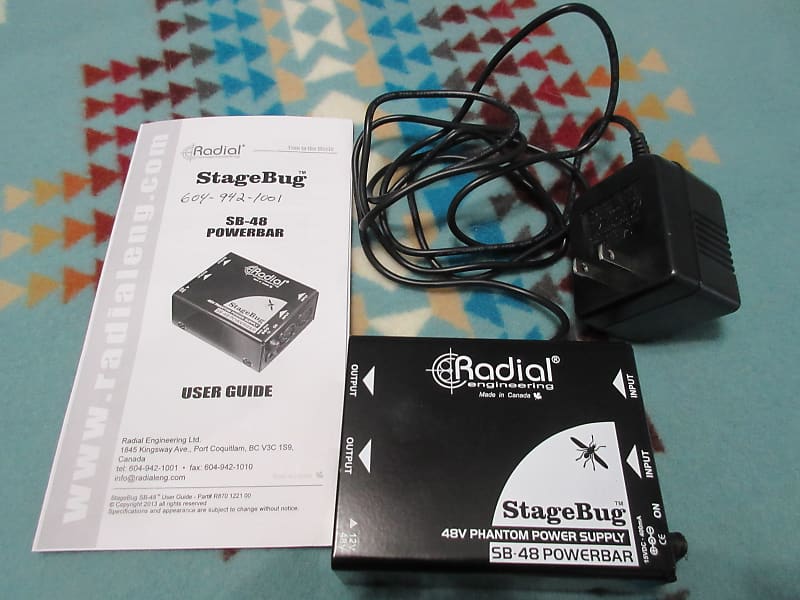 Radial StageBug SB-48 Phantom Power Supply 2-channel 2022 | Reverb