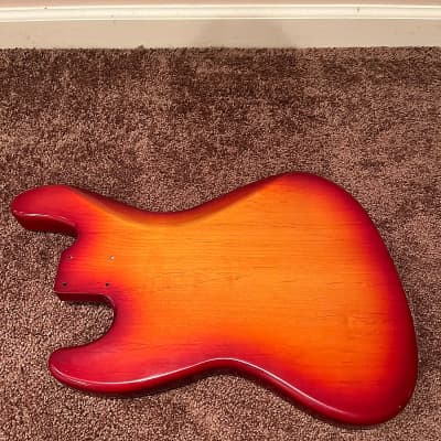 MJT Jazz Bass Body 2023 - Sienna Sunburst/Cherry Burst | Reverb