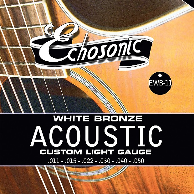 Echosonic Acoustic String Set Light White Bronze | Reverb