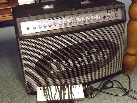 Indie IT70 Combo Guitar Amplifier 2005? Black & Silver | Reverb