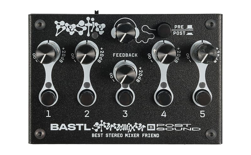 BASTL Instruments BESTIE 5-Channel Stereo Mixer w/ Distortion | Reverb