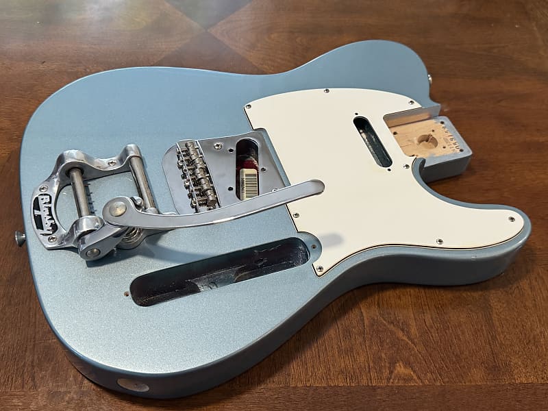 2002 Fender Alder Ice Metallic Blue Telecaster Body with | Reverb