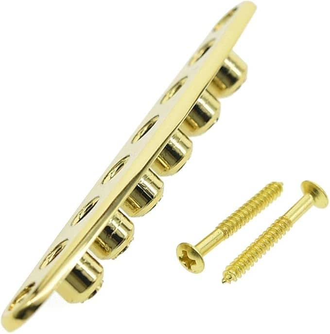 Guitar Bridge String Thru Body Ferrule Plate Guitar String | Reverb