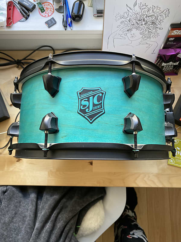 SJC Pathfinder Snare 2020 Miami Teal | Reverb
