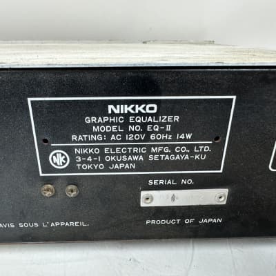 NIKKO Graphic Equalizer Model EQ-II | Reverb