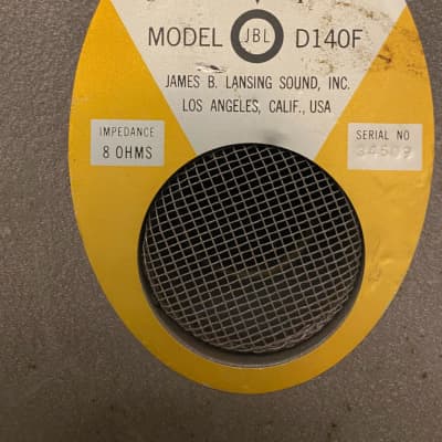 JBL D140F, 15", 8 ohm Speakers, Pair, Reconed | Reverb