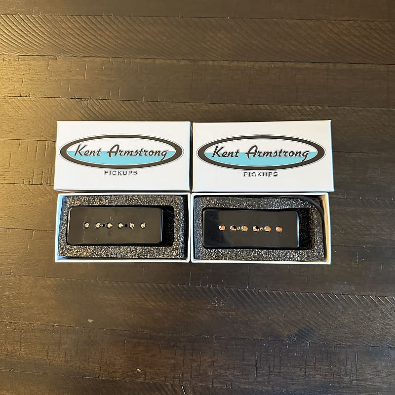 Kent Armstrong HP90BB and HP90HB P90 Pickup Set - Black | Reverb