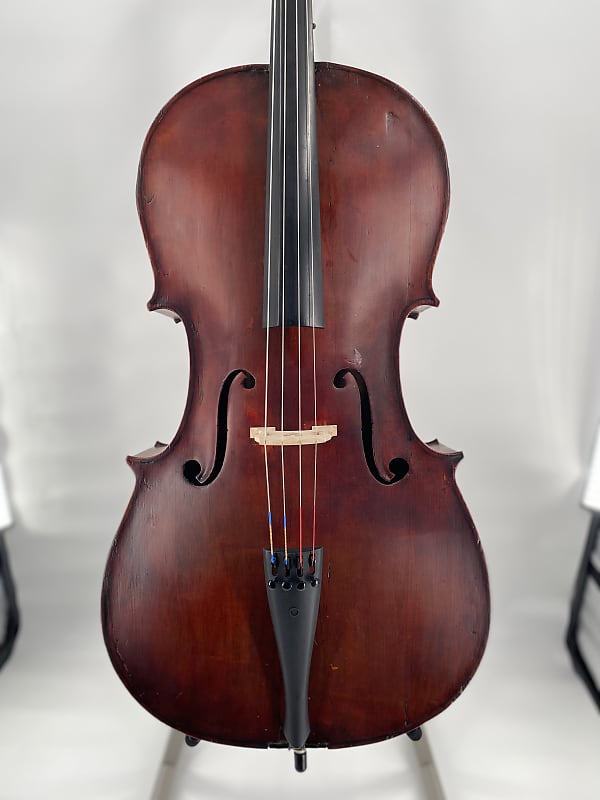 Unbranded Antique Cello 4/4 c.1900 | Reverb
