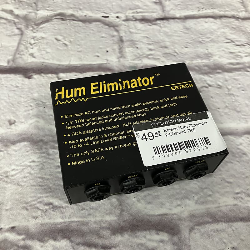 Ebtech Hum Eliminator 2-Channel TRS | Reverb