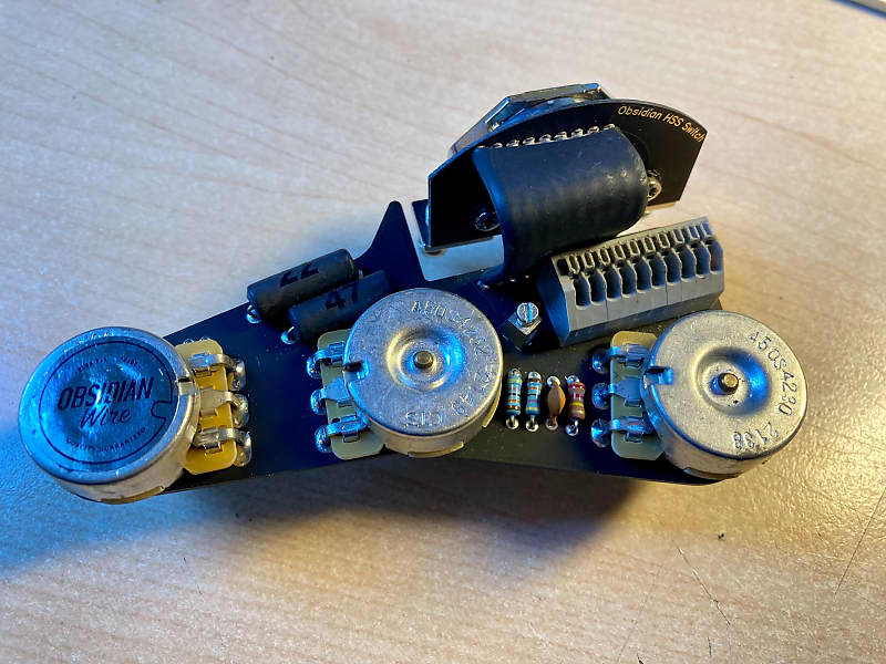 ObsidianWire SOLDERLESS WIRING KIT FOR STRAT HSS | Reverb
