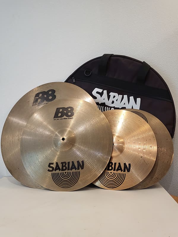 Sabian B8 four cymbal pack with case | Reverb