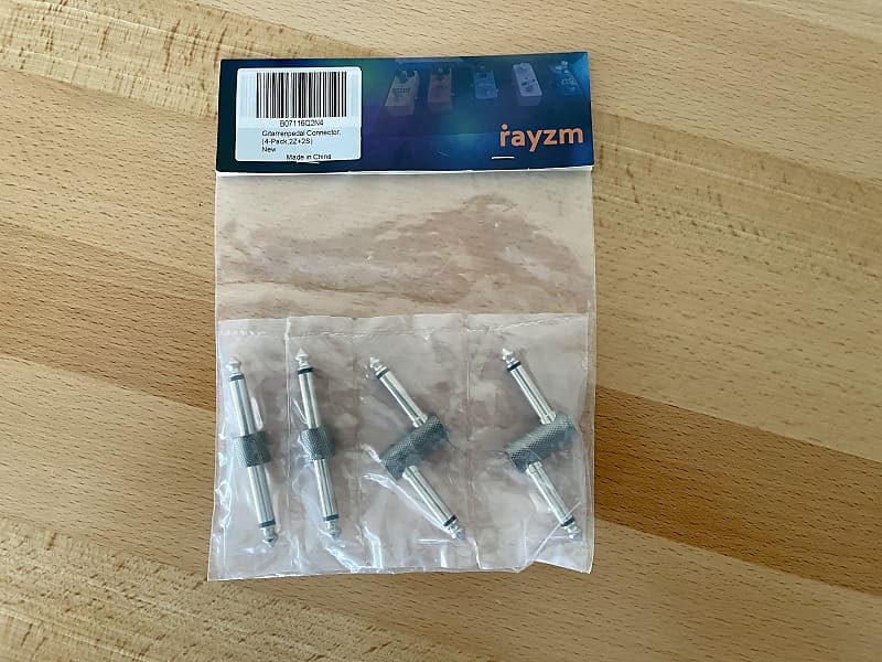 Rayzm 4-pack x2 straight and x2 Z-shape pedal connectors 2021 | Reverb