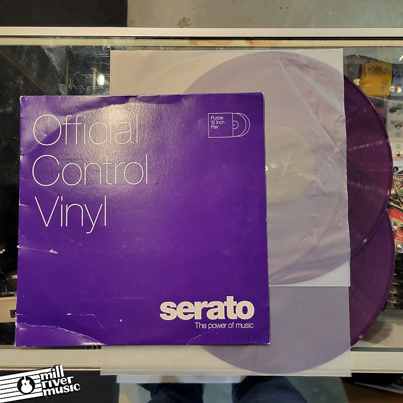 Serato Official Control Vinyl Purple 12-inch Pair Used | Reverb
