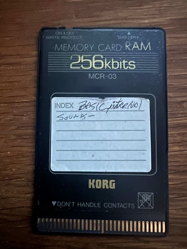 Korg M1 Memory Card Reverb