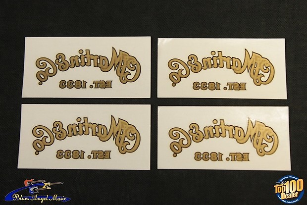 Vintage 1982 Martin & Co. Headstock Decals, Large #2, 100% | Reverb