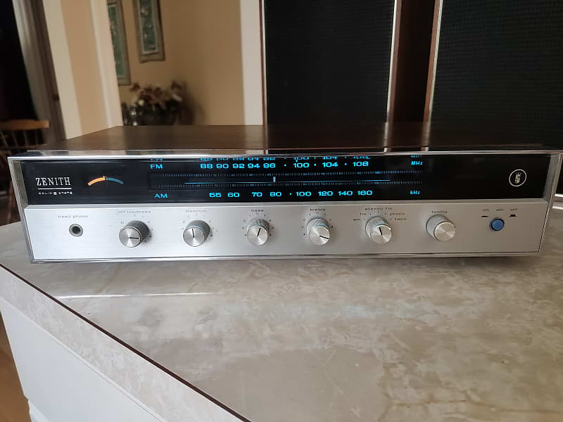 Zenith C440W Receiver and Speakers 1972 - Walnut | Reverb