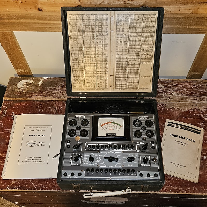Vintage Jackson Model 637 Dynamic Vaccum Tube Tester | Reverb