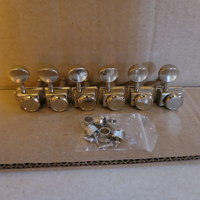 6 in line Guitar Locking Tuners String Tuning Pegs Keys | Reverb
