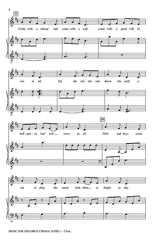 Music For Children Choral Suite 1 Carl Orff | Reverb