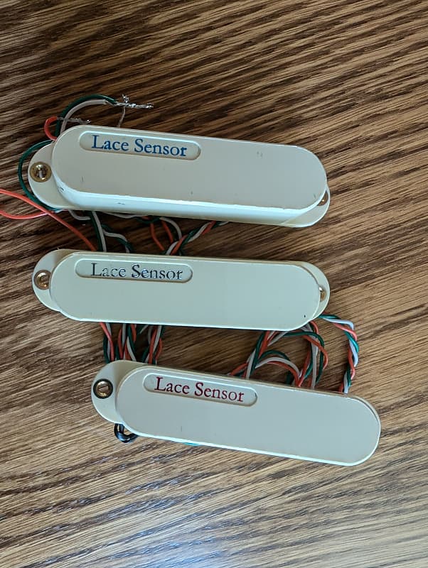 Lace Sensor Red, Silver, Blue Pickup Set 2023 - Cream | Reverb