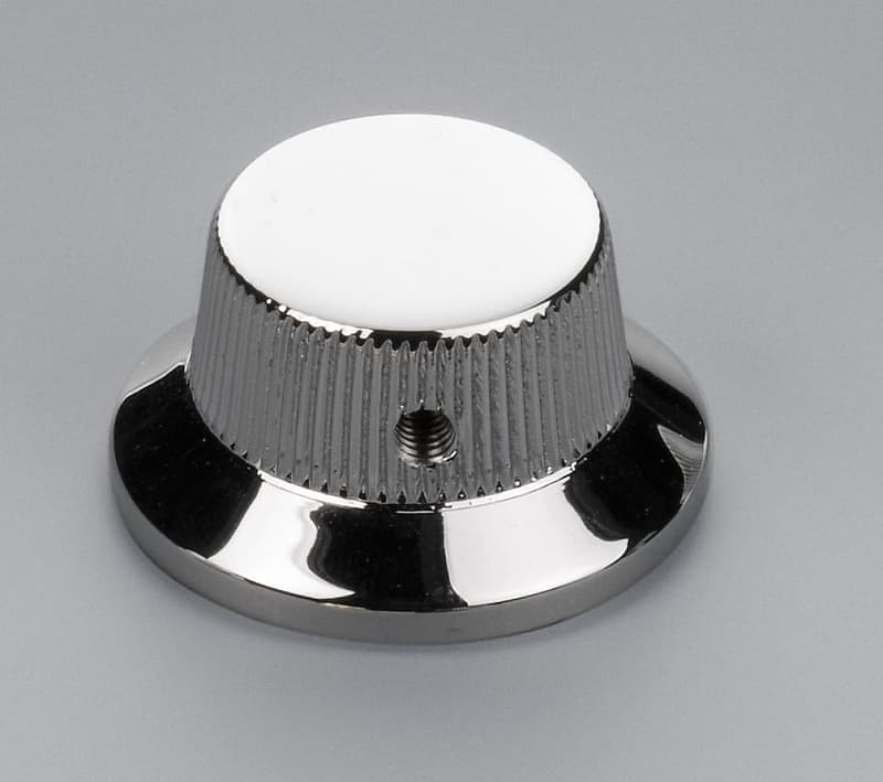 Schaller Germany Set of Three Strat Knobs, Chrome 15010200 | Reverb