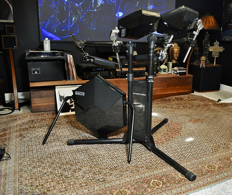 Simmons SDS 1000 MIDI Kit + Dynacord Rack + Custom Case | Reverb