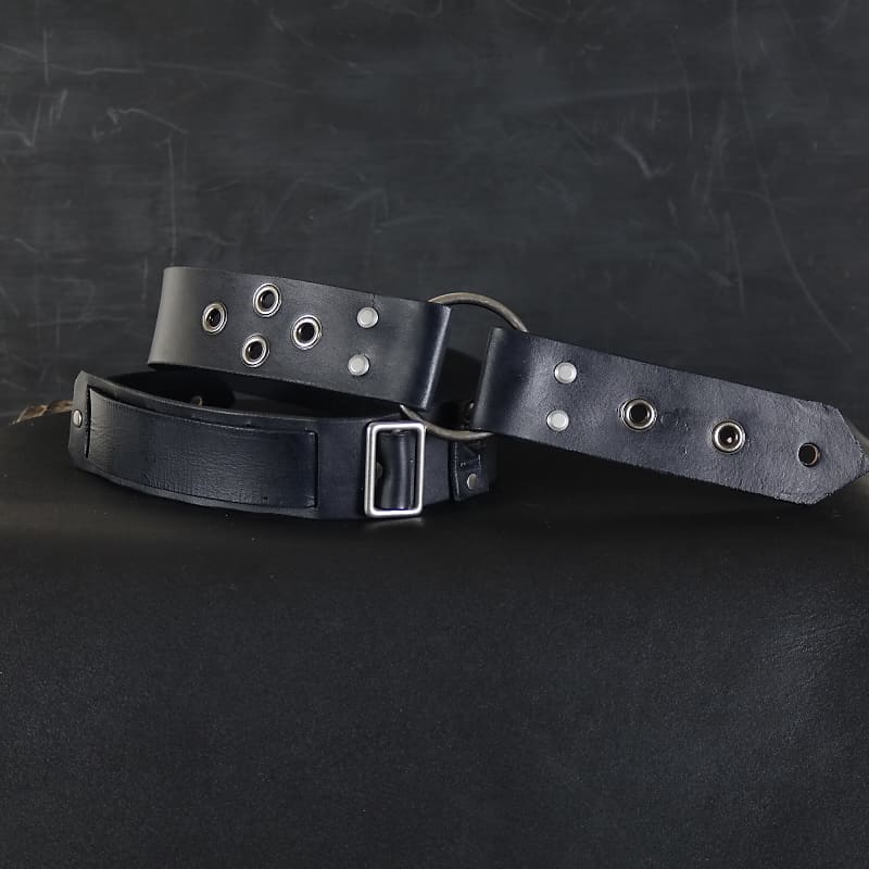 Custom Leather Guitar Strap. Metal Ring. 2” Wide. 55” to 62” | Reverb