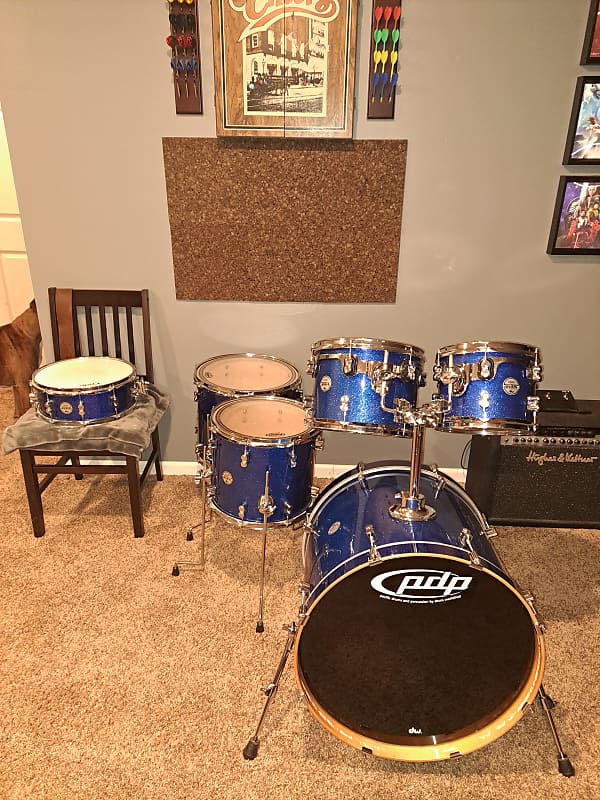 PDP Concept Maple 6 piece 2017 - Blue Sparkle | Reverb