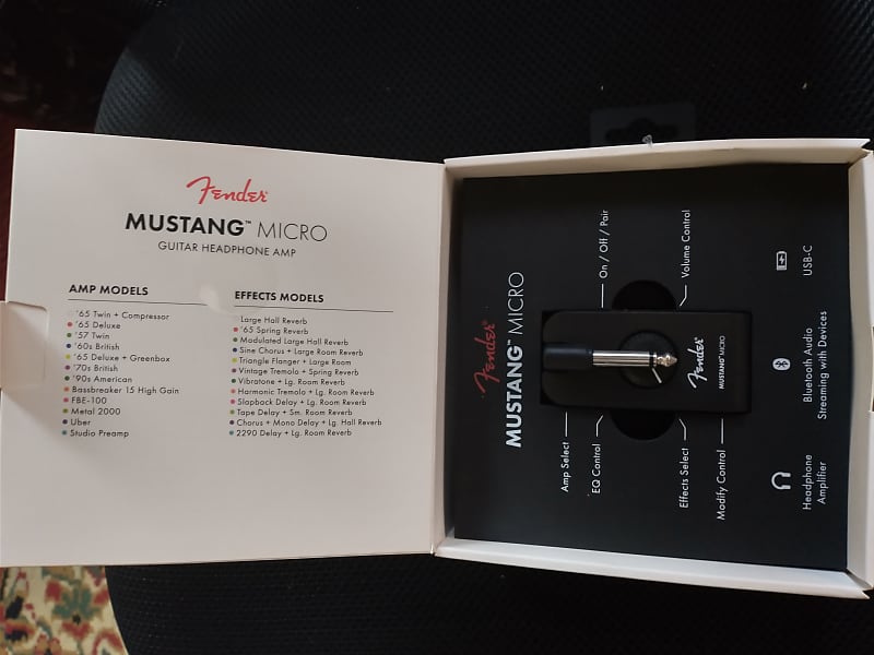 Fender Mustang Micro Black | Reverb