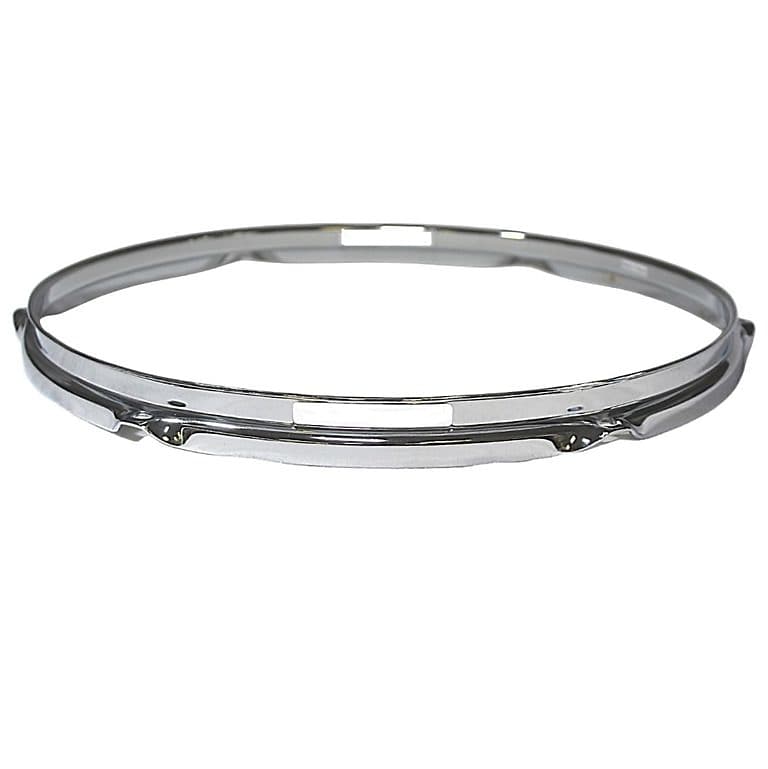 14"6 lug triple flange chrome SNARE SIDE drum hoop . All | Reverb