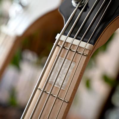 Cort Elrick NJS 5 White 5 String Electric Bass Bartolini | Reverb