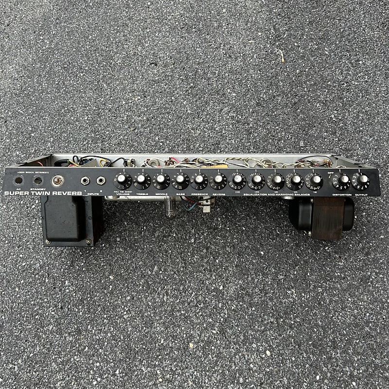 1977 Fender Super Twin Reverb Chassis For Parts or Repair | Reverb