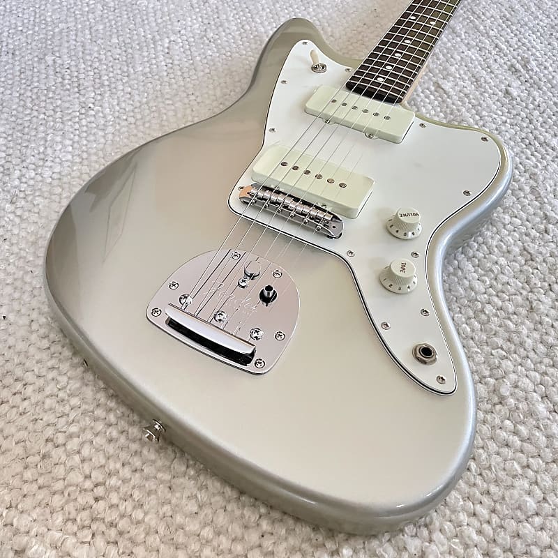 2024 Fender Japan FSR Hybrid II Jazzmaster MIJ - Inca Silver | Reverb
