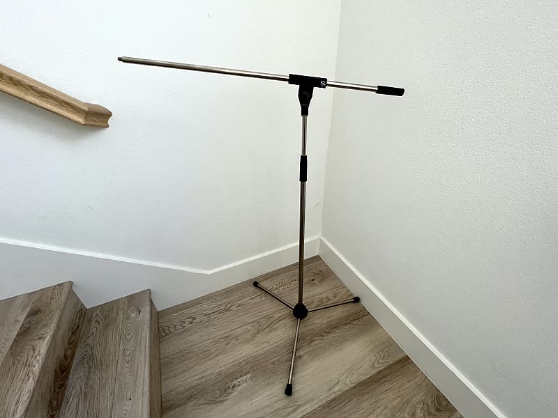 K&M Microphone Stand with Fixed Boom Arm - Metal | Reverb