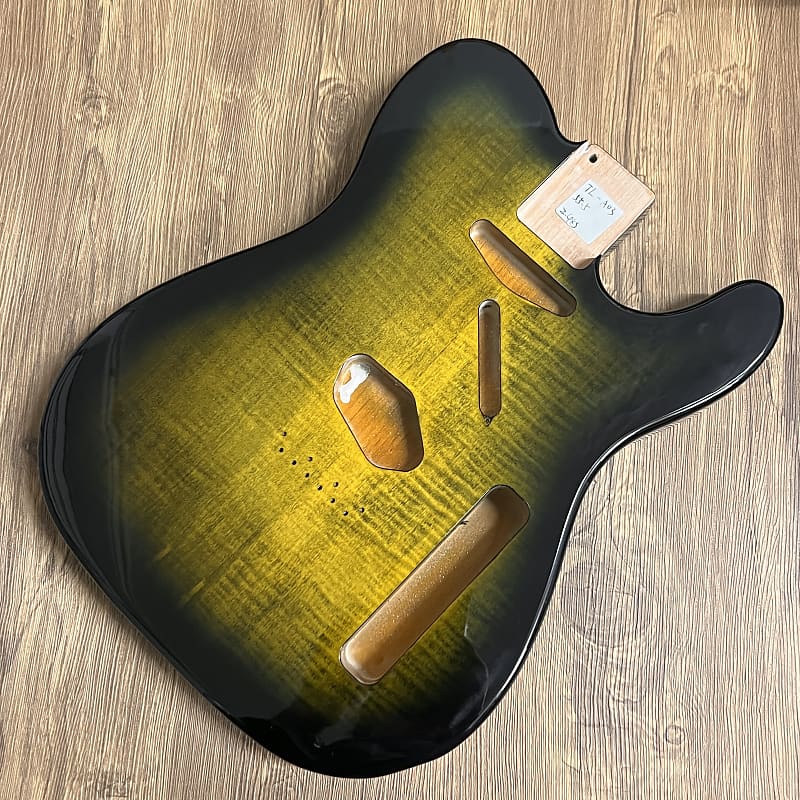 Telecaster electric guitar body tiger pattern North | Reverb UK