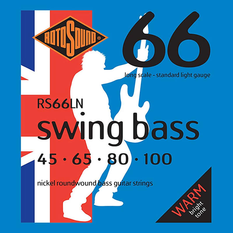 RS66LN Rotosound Swing Bass 66 string set electric bass | Reverb