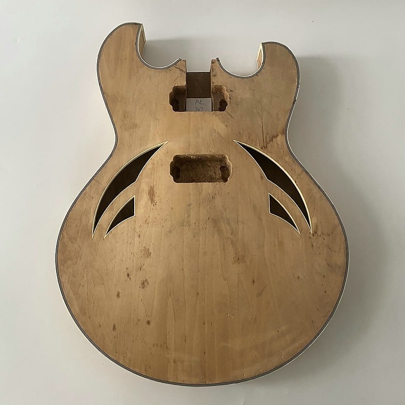Unfinished Custom Hollow Body Jazz Guitar DIY Project | Reverb