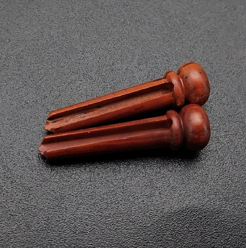 6 Piece Cocobolo Wood Folk Acoustic Guitar Bridge End Pins | Reverb