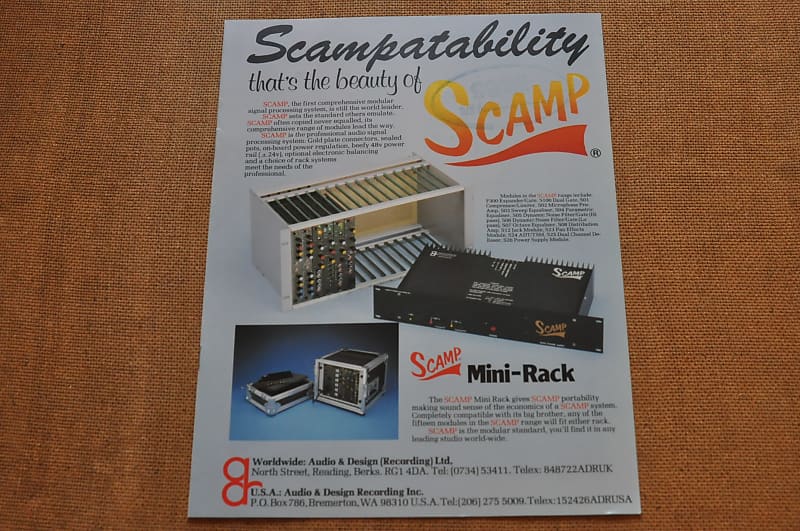Scamp vintage catalog booklet brochure. 1981 | Reverb