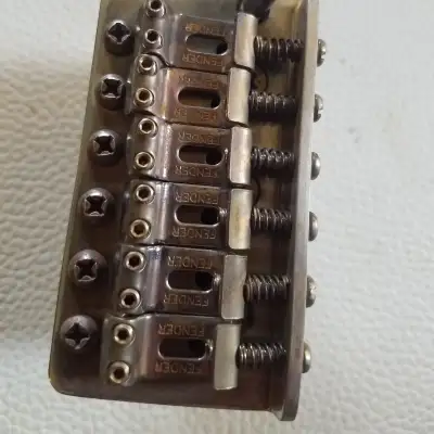 Genuine Fender Stratocaster Tremolo/Bridge Aged Relic | Reverb
