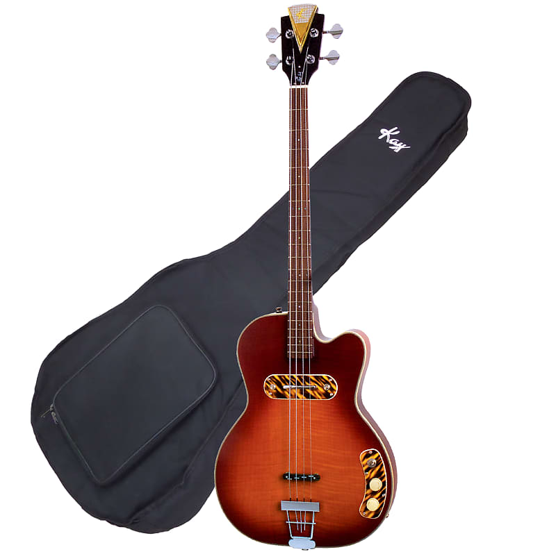 Kay "Pro Bass - Honey Sunburst" Vintage Reissue - Electronic | Reverb